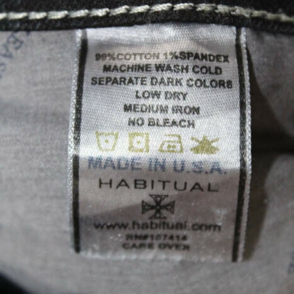Habitual | Jeans | Habitual Black Cotton Denim 4 Pocket Cropped Jeans ...